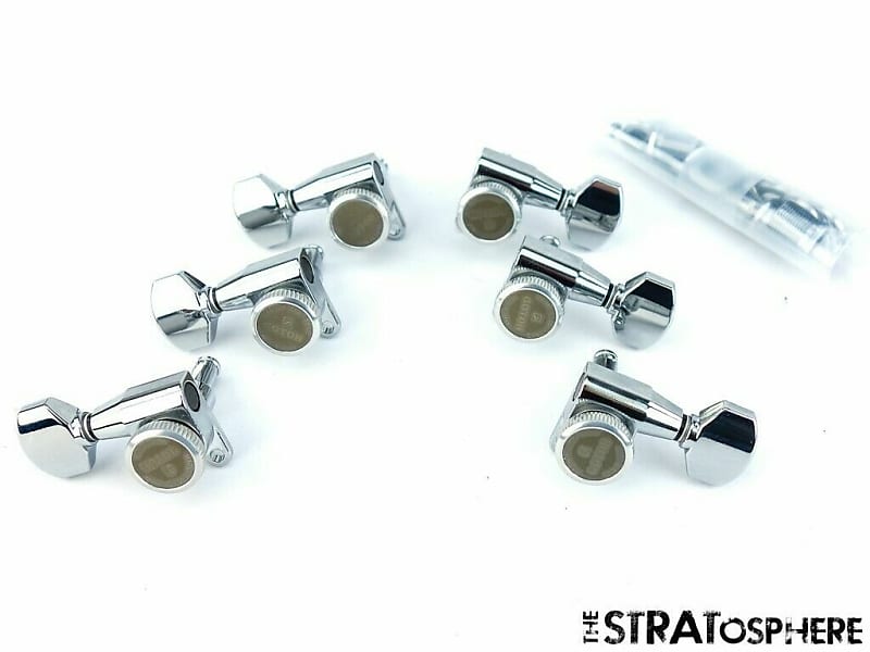 NEW Gotoh SG360-MGT 3x3 LOCKING TUNERS 14:1 Gear Ratio Chrome | Reverb
