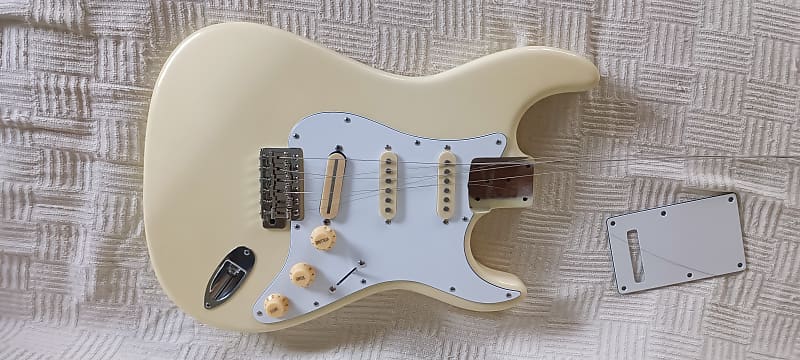 Custom made walnut Strat body Strat 2020 - Creme white | Reverb