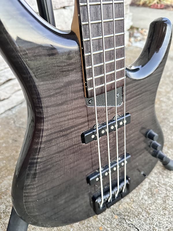 MTD Grendel (Kingston) 4 String Flame Black Czech Made | Reverb