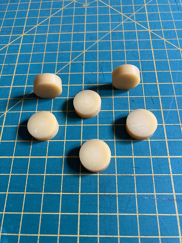 Boutons en galalithe jaune pour mécanisme de guitare 6 pièces | Reverb