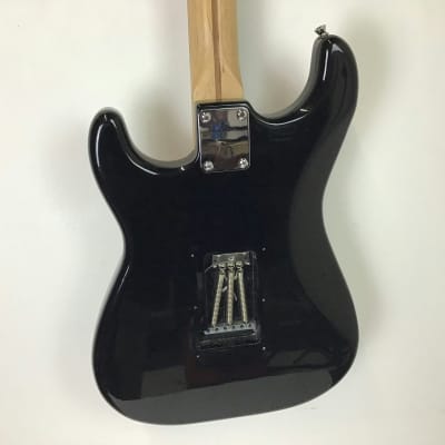 Used Squier PARTSCASTER STRAT Electric Guitars Black | Reverb