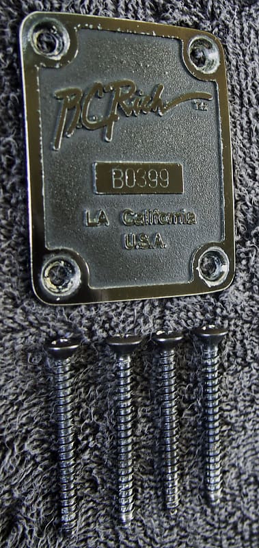 Vintage 1986 BC Rich ST 3 Neck Plate U.S.A. | Reverb