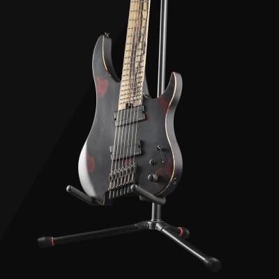 Legator G7FX Black Widow Ghost Headless Fanned Fret Multi | Reverb