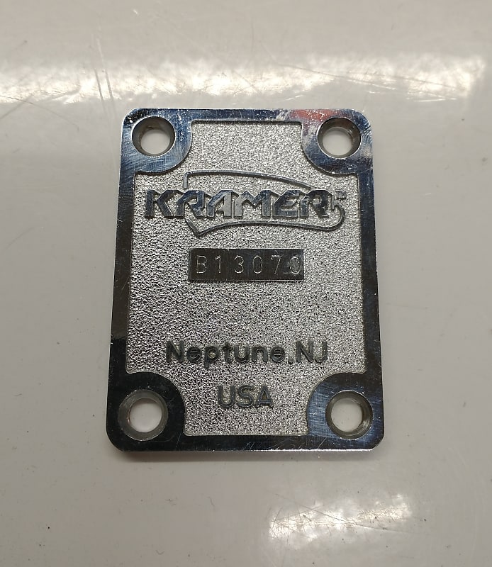 Kramer Guitar Neck Plate | Reverb