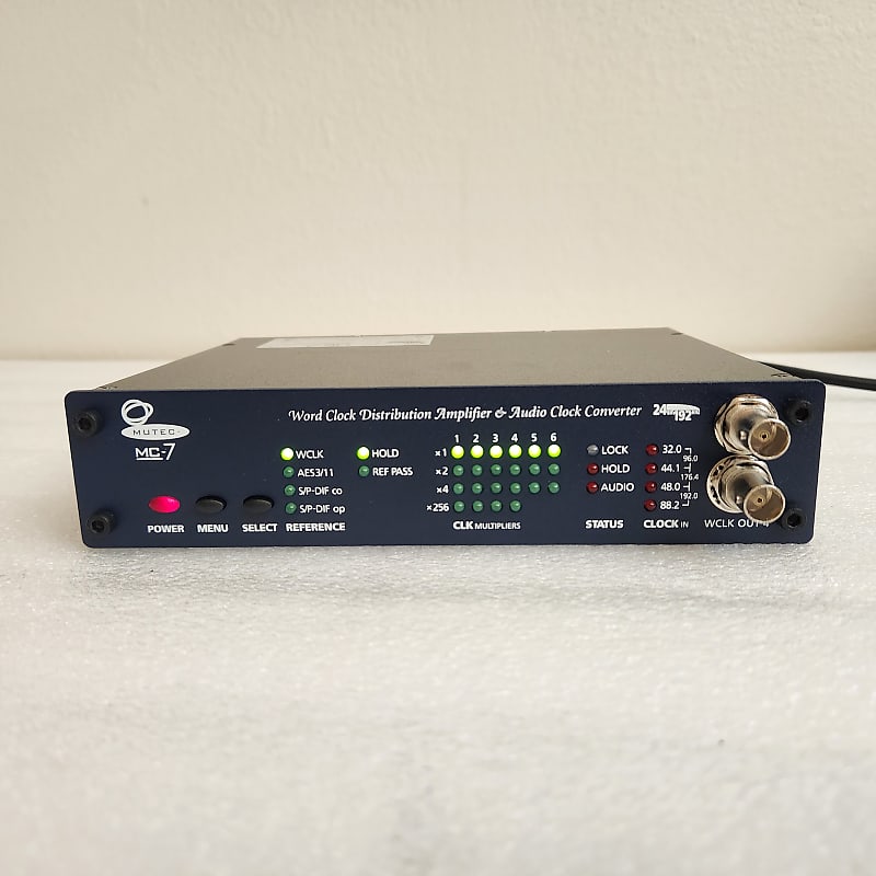 Mutec MC-7 Word Clock Distribution Amp & Audio Clock | Reverb