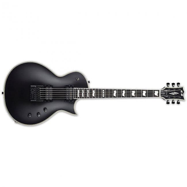 ESP E-II Eclipse Black Satin Electric Guitar Left Handed w/ | Reverb