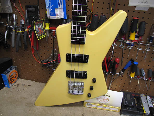 Gibson Explorer Bass 1985 Vintage White | Reverb