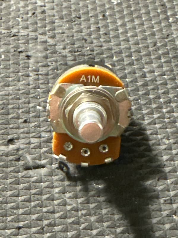 Alpha 1Meg Audio pot with SPST switch, solid shaft | Reverb