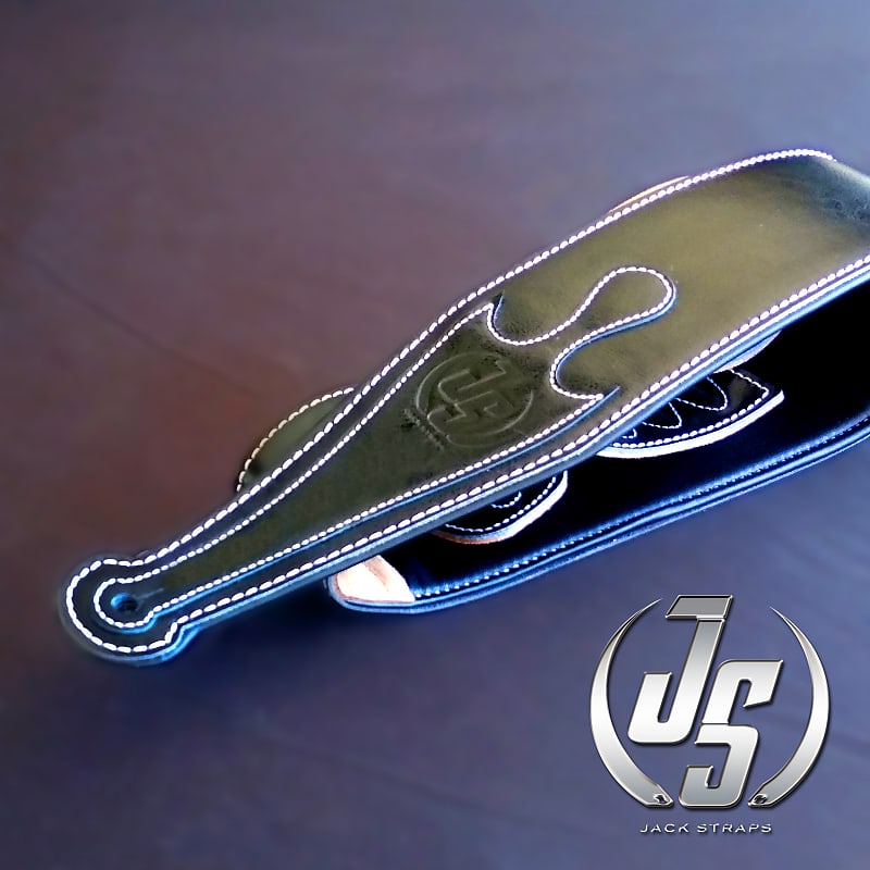Jack Straps 020-01 Garment Leather over Neoprene Guitar/Bass | Reverb