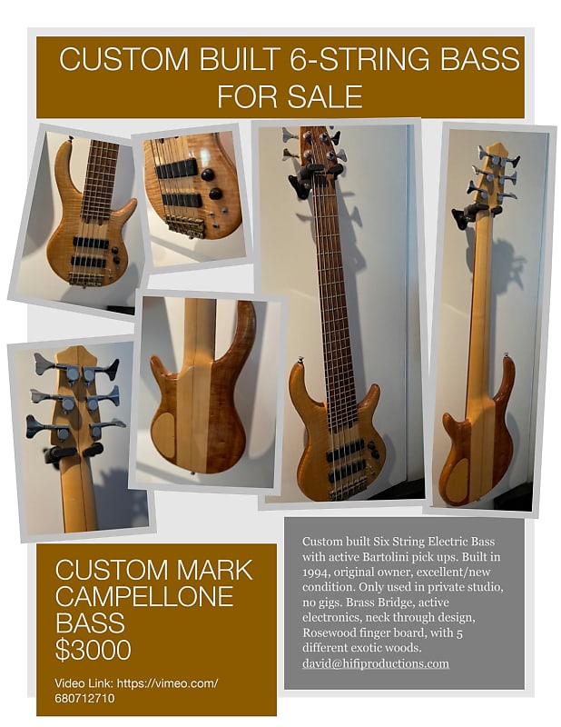 Mark Campellone Cusom Build 1994 Rosewood | Reverb
