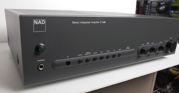 NAD C340 Vintage Stereo Integrated Amplifier - Clean | Reverb