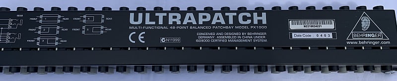 Behringer Ultrapatch PX1000 90 - Black | Reverb
