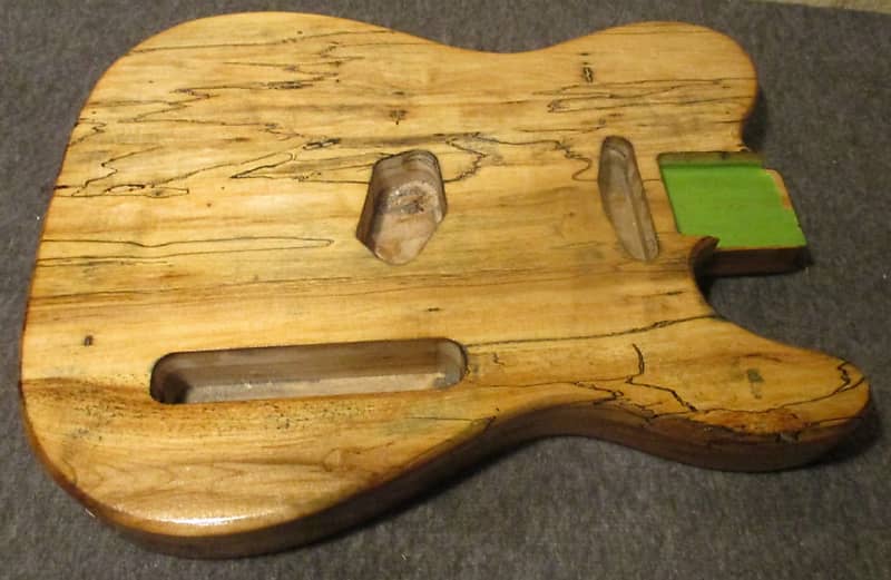 Spalted Maple / Butternut Telecaster Body | Reverb