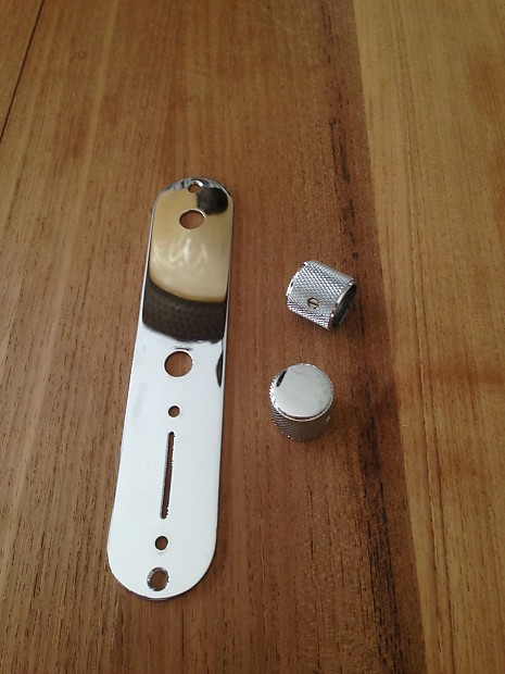 Fender Telecaster Chrome Knobs & Control Plate | Reverb