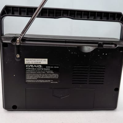 Craig CR4181 Portable AM / FM Radio - Black | Reverb