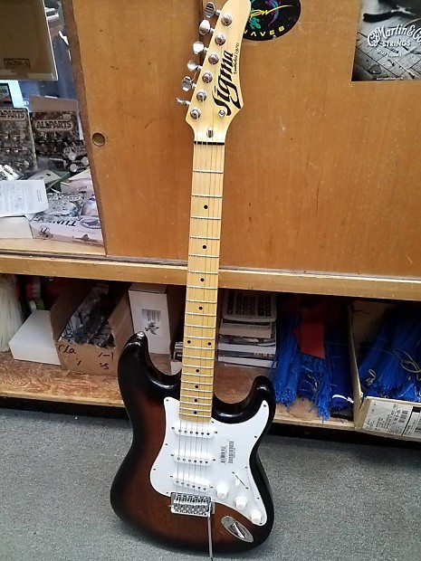 Sigma Strat New Old Stock made in Korea Martin 2000 sunburst | Reverb