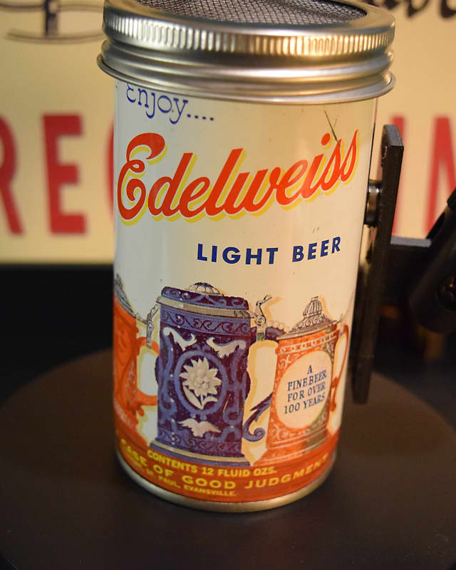 Lo Fi Beer Can Microphone - Edelweiss Beer Steins-Iowa | Reverb
