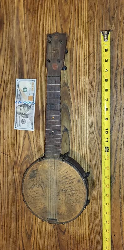 Antique Open Back hobo folk 5 String Banjo Banjolele | Reverb