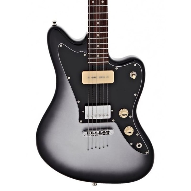 Jet JJ-350 Offset BARITONE Electric Guitar - Moonburst | Reverb