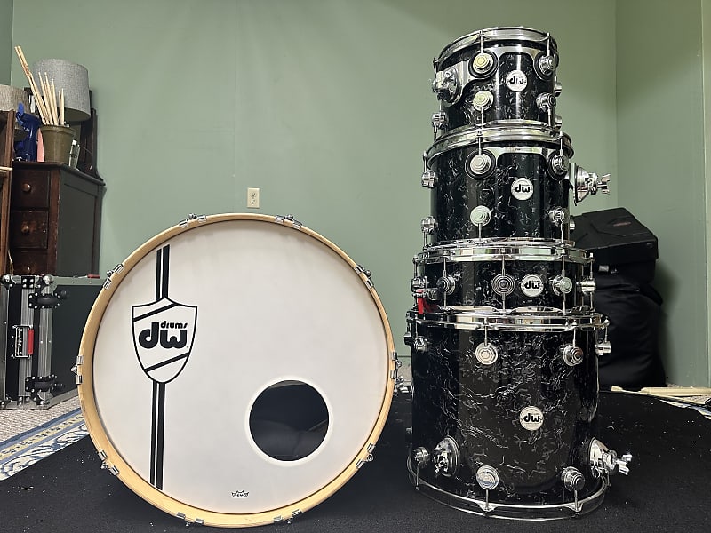 DW Collectors Series 5 Piece Kit Black Velvet | Reverb
