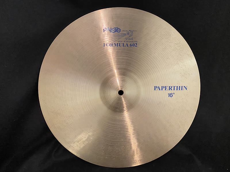 Paiste Blue Label 1982' Formula 602 16" Paper Thin Cymbal | Reverb
