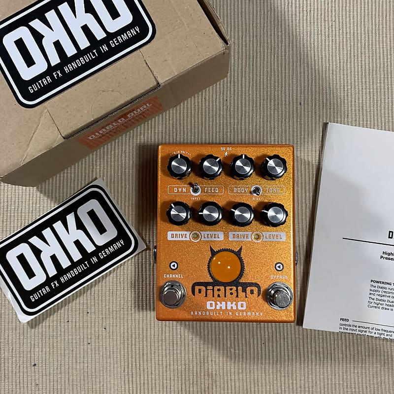 OKKO Diablo Dual overdrive pedal | Reverb