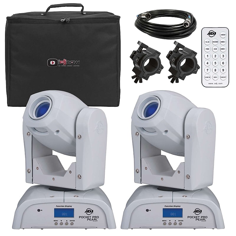 ADJ Pocket Pro Pearl LED White Mini Moving Heads Pair + | Reverb
