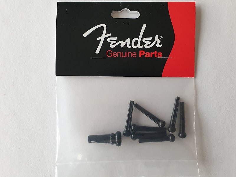 Fender bridge pin set for acoustic guitar black | Reverb Australia