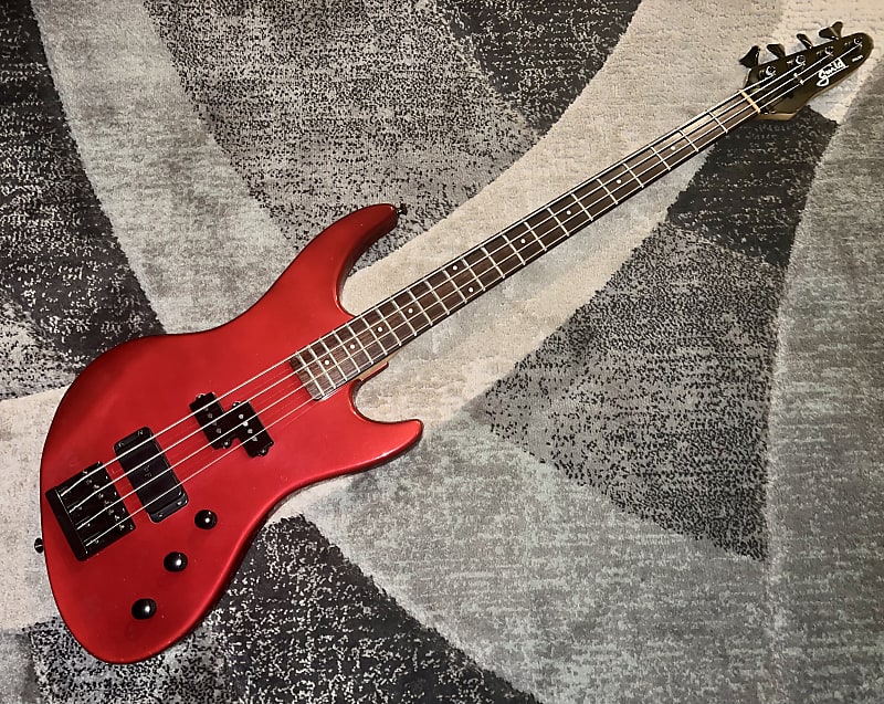 Guild Pilot 1986 - Candy Apple Red Bass Guitar W/Bartolini | Reverb