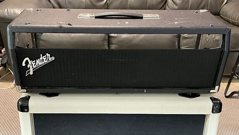 Fender Guitar Amplifier Head Cabinet Black | Reverb