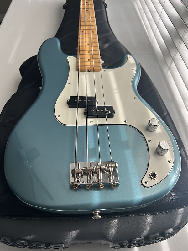 Fender Precision Bass - Metallic Ice Blue with Double Stop | Reverb