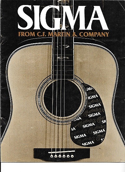 1985 Sigma Martin Guitar Catalog | Reverb