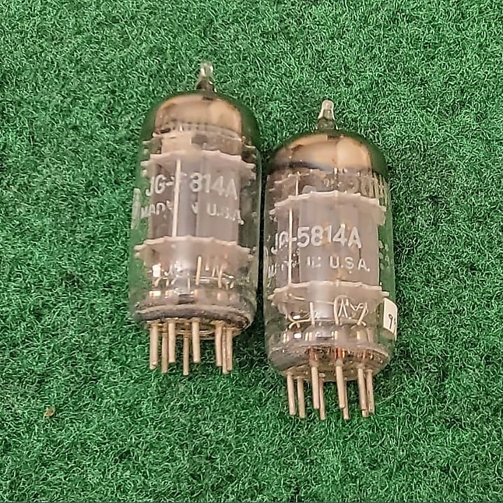 Lot of 2 1950 G.E. JG-5814A 12AU7A Preamp Tubes TEST ANOS/BAL | Reverb