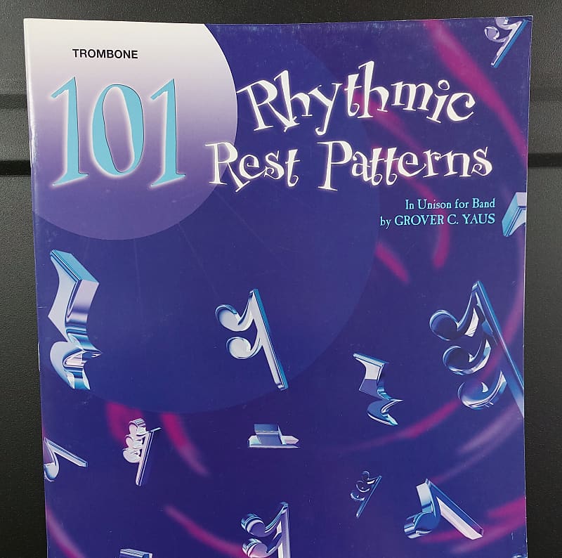 101 Rhythmic Rest Patterns Book for Trombone | Reverb