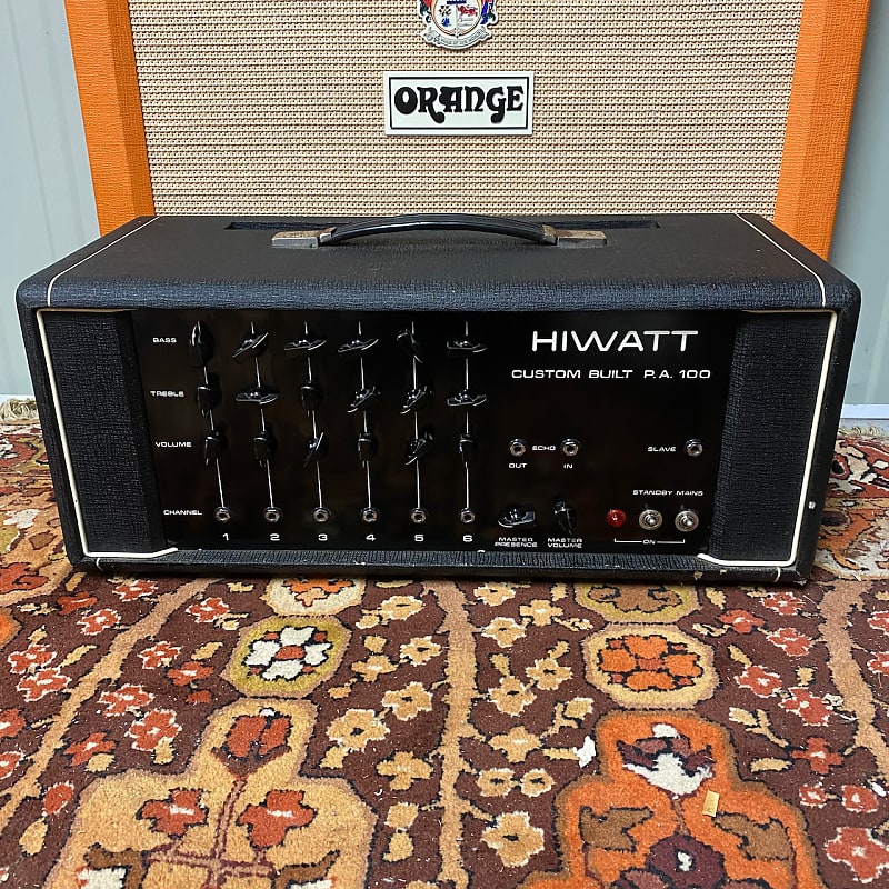 Vintage 1973 Hiwatt Custom Built PA100 100w DR112 Original | Reverb UK