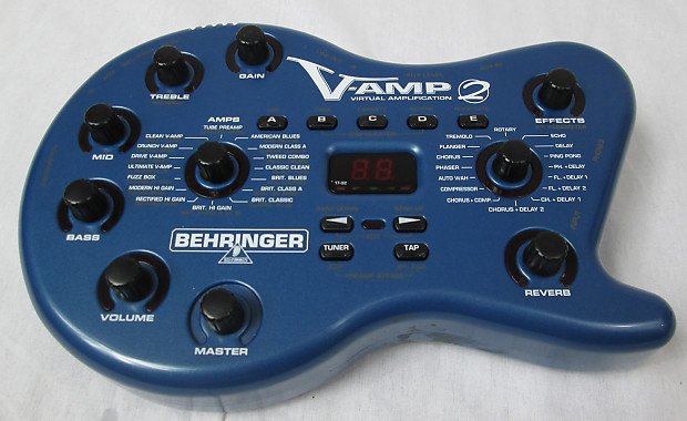 Behringer V-Amp 2 Multi Effects Amp Modeling Pedal Power | Reverb