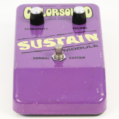 1973 Colorsound Sustain Module Pedal - Rare Large Box PURPLE | Reverb