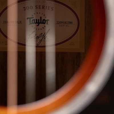 Taylor 214e-SB DLX Grand Auditorium Acoustic/Electric Guitar | Reverb