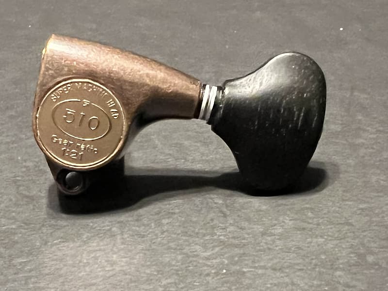 GOTOH 510 3X3 Tuners (SGV510Z) - Gold Aged Copper with Ebony | Reverb