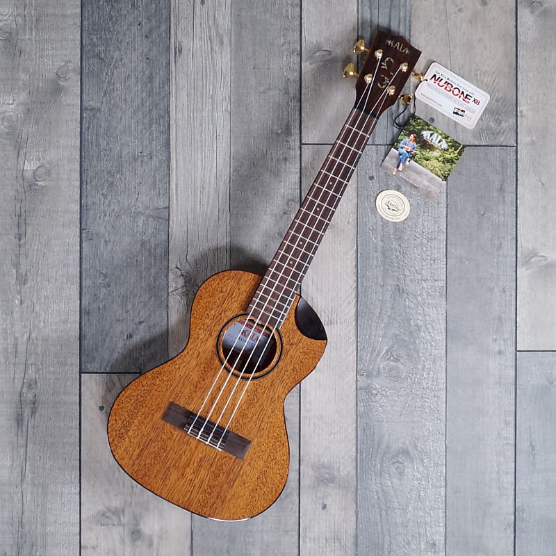 Kala KA-SMHT-SC Solid Mahogany 'Scalloped' Tenor Ukulele | Reverb