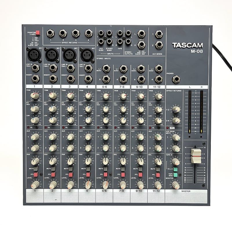 Tascam M-08 8 Channel Analog Mixer Vintage Soundboard | Reverb Canada
