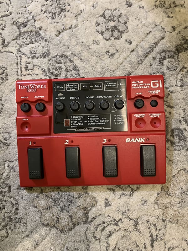 Korg Tone works G1 Distortion Processor 1990-2000’s - Red | Reverb