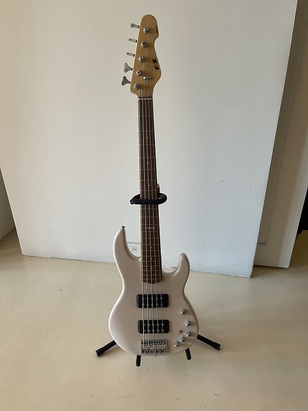 ESP ESP-II AP-5 5 String Bass - White | Reverb