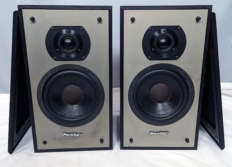 Paradigm 3SE MK1 Bookshelf Speakers 1980s - Black Ash | Reverb
