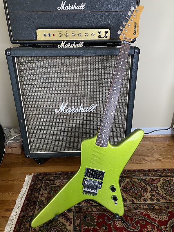 Kramer Voyager Star 1983 USA Custom Candy green flake | Reverb