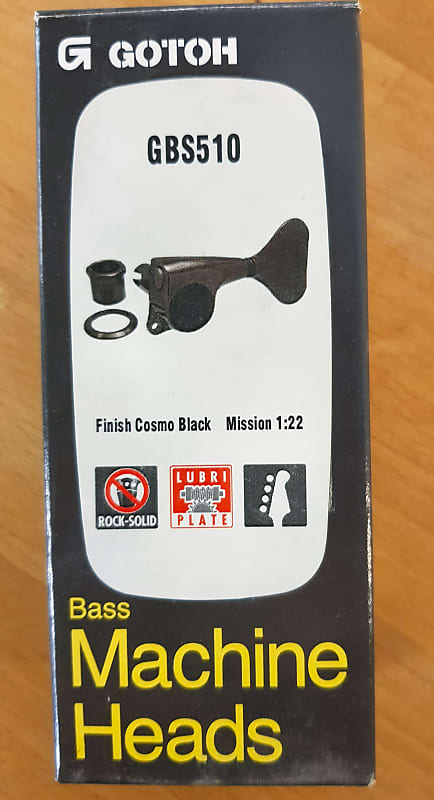 NOS Gotoh GBS510 Bass Machine Head Set L4 cosmo black | Reverb
