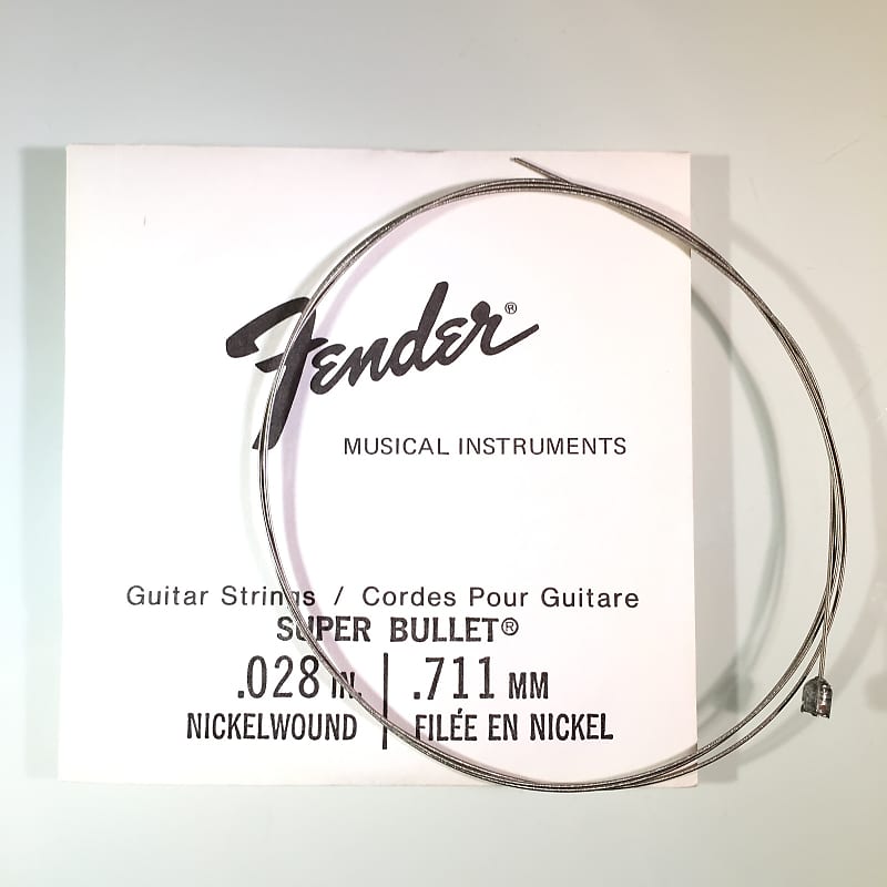 Fender REAL Vintage 70's Super Bullet String 0.028" Nickel | Reverb