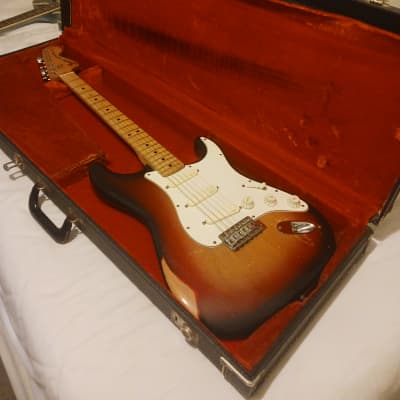 Fender Stratocaster 1977 Sunburst Modified Super Strat HHH | Reverb
