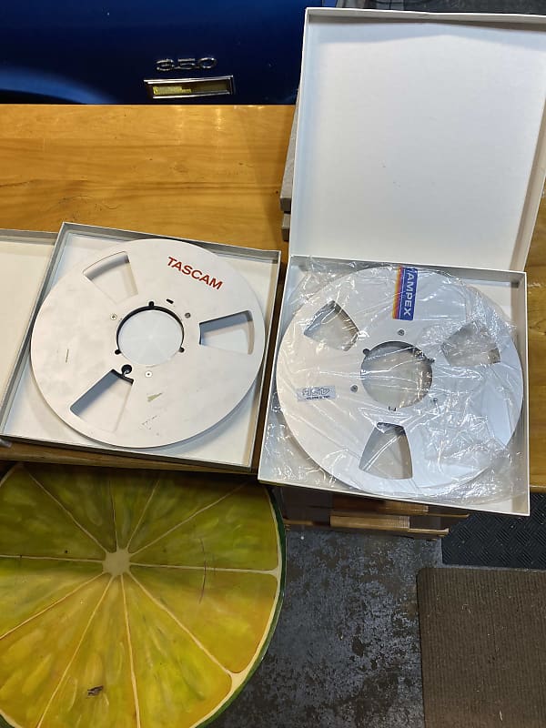 2 Aluminum Metal 1/4" Empty Reel to Reel Tape Spools & | Reverb