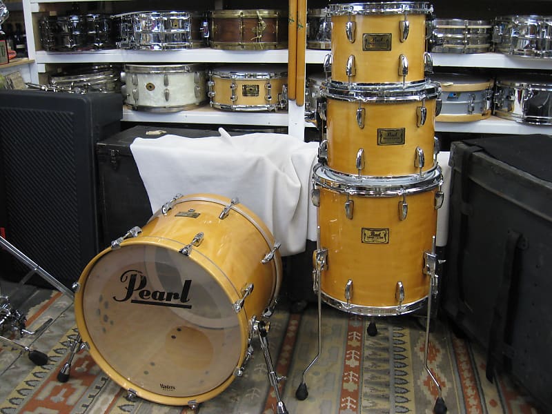Pearl Masters Custom Maple 4 piece 90's - Maple | Reverb